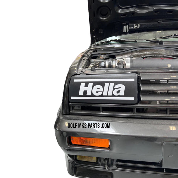 Hella covers Rallye front black and white – Golf Mk2 Parts